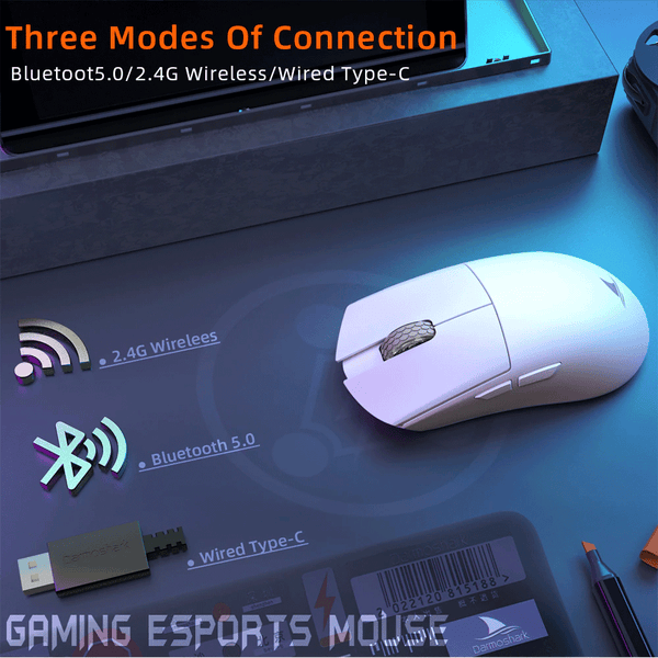 Darmoshark M3s Mini Varun Wireless Gaming Mouse [Gray] - GameXtremePH