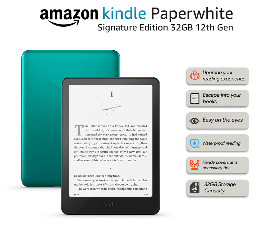 Amazon Kindle Paperwhite Signature Edition 32GB 12th Gen – Our fastest