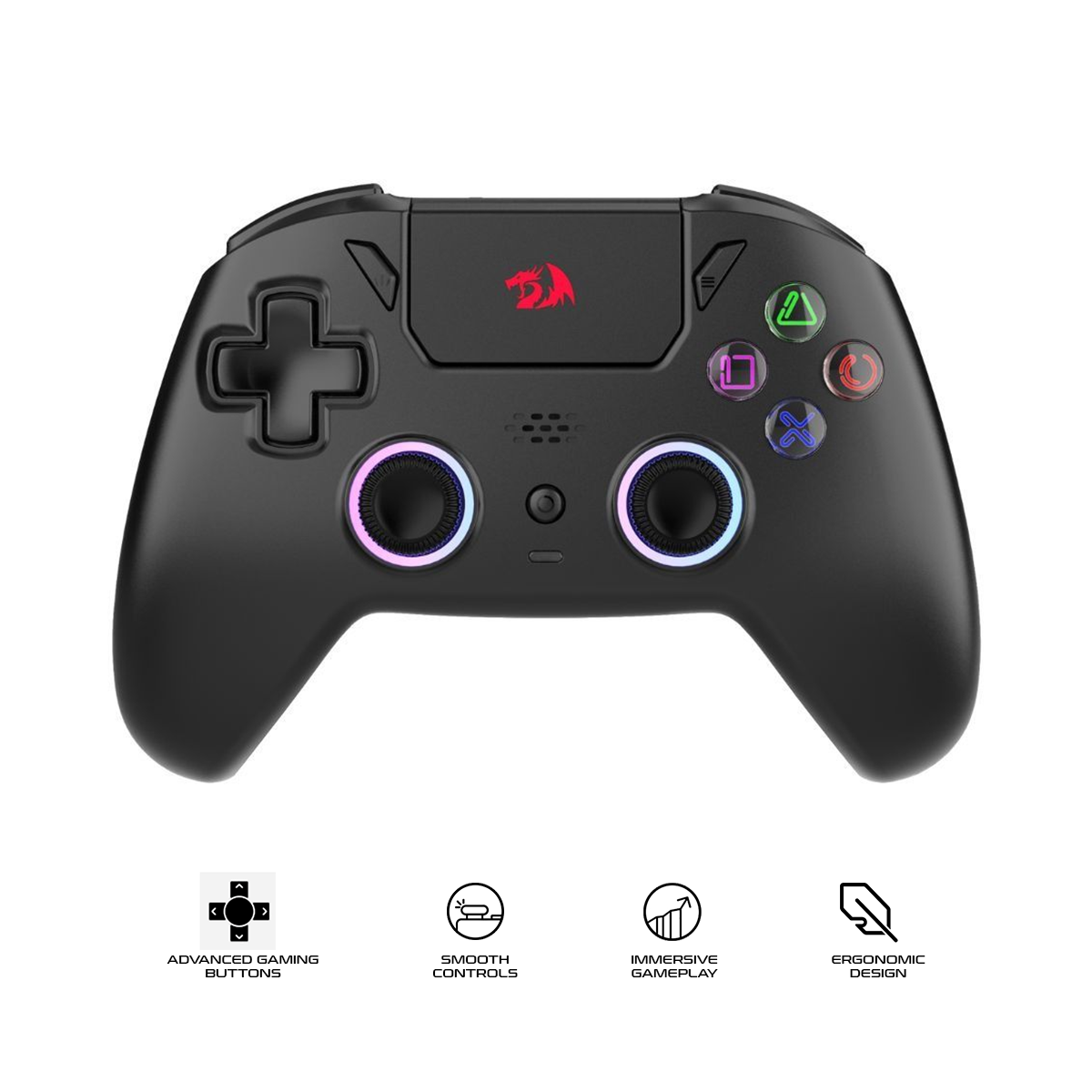 Redragon Darkflame Wireless GamePad Black (G820) - GameXtremePH