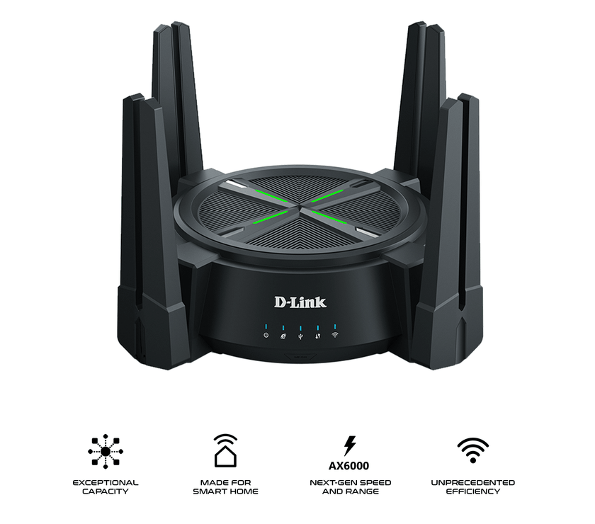 D-Link DIR-X6080Z AX6000 Multi Gigabit Wifi 6 Wireless Router