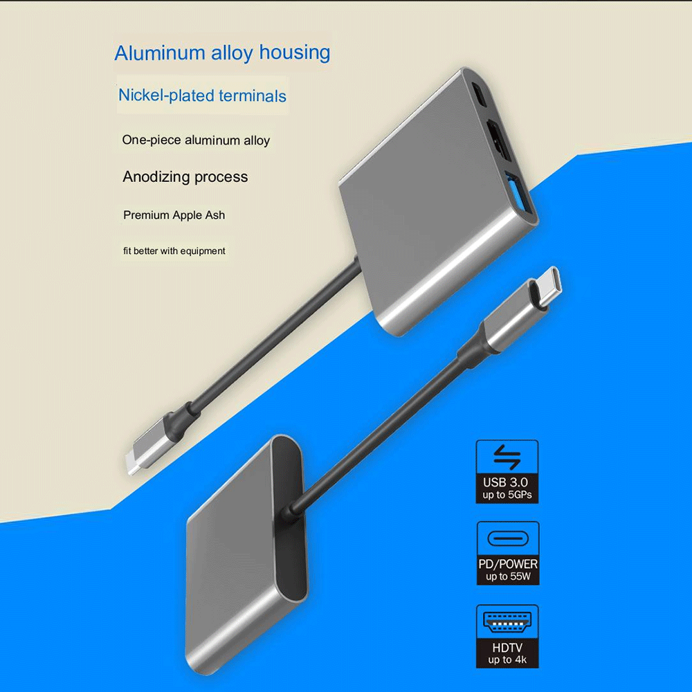AirSky Usb-c to HDTV Multiport Adapter [HC-04A] - GameXtremePH