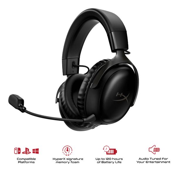 HyperX Cloud III Wireless Gaming Headset 77Z45AA Black - GameXtremePH
