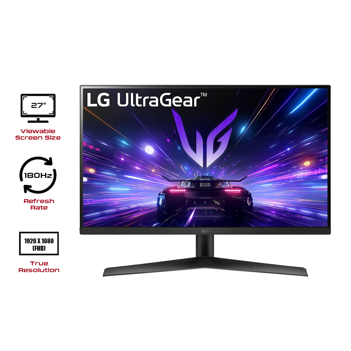 LG 27GS60F-B 27"Ultragear IPS FHD (1920 X 1080) 180hz Gaming Monitor ...