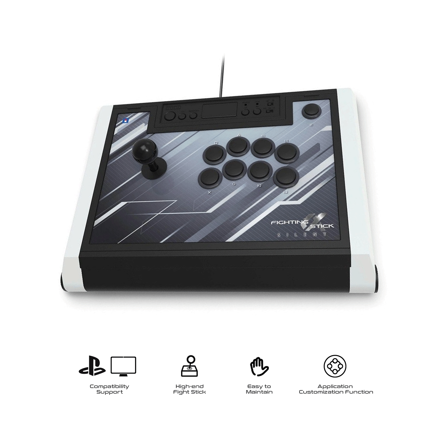 Hori Fighting Stick Alpha Silent for PS5/PS4/PC [SPF-039A] - GameXtremePH