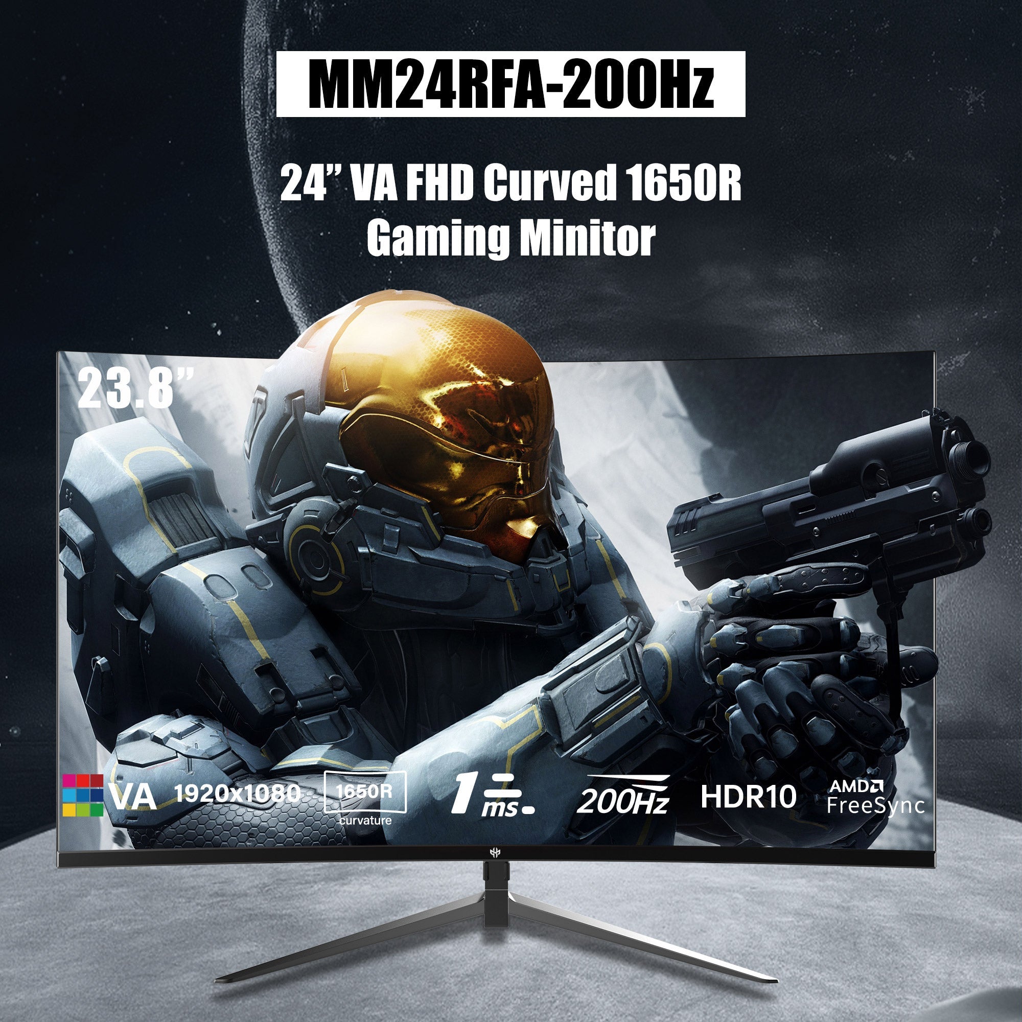 GXM GX24RFA 24” VA FHD 200Hz Curved Gaming Monitor - GameXtremePH