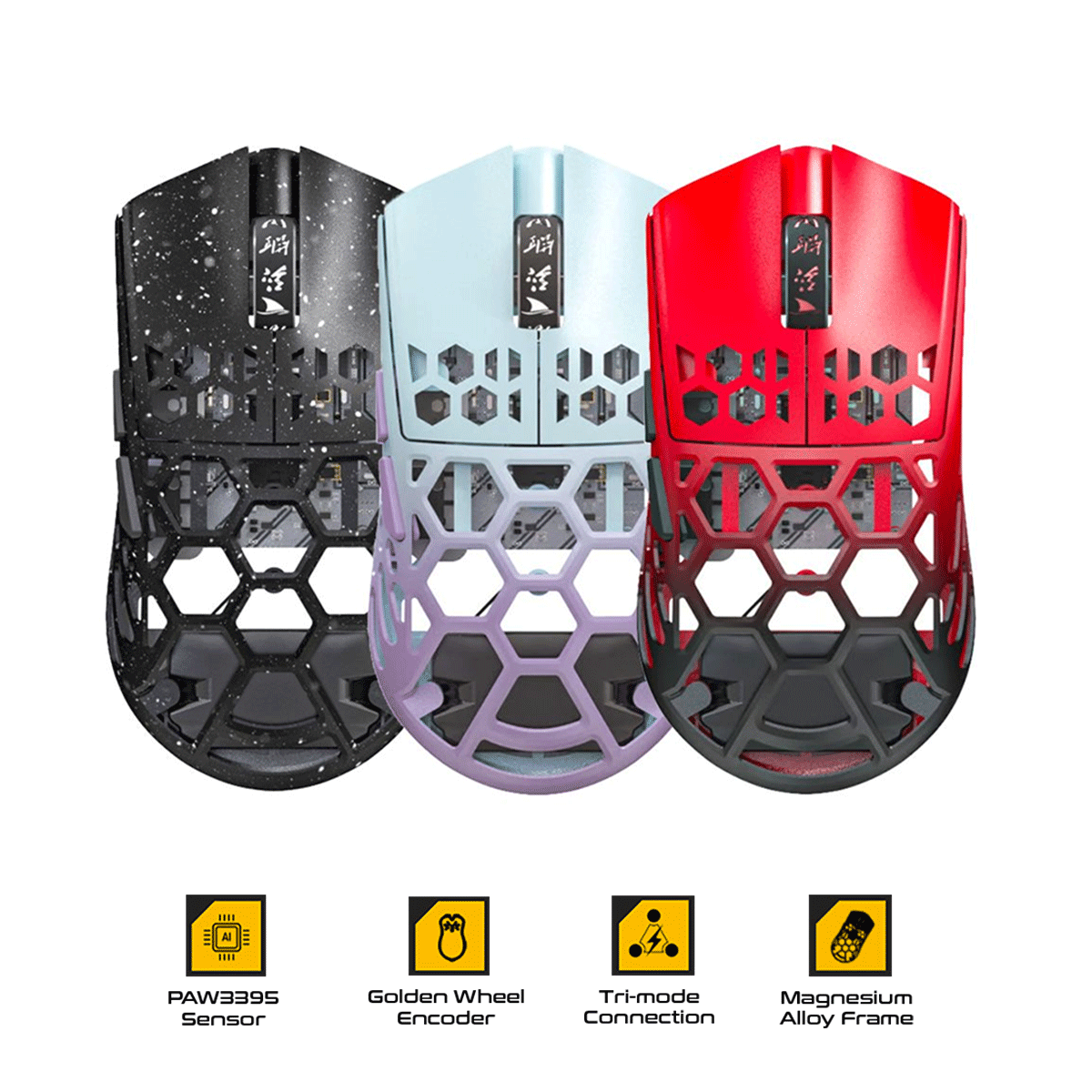 Darmoshark M2 Daero Tri-Mode Wireless Ultralight Gaming Mouse ...