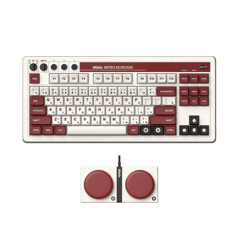 8BitDo Retro Mechanical Keyboard [Fami Edition] - GameXtremePH