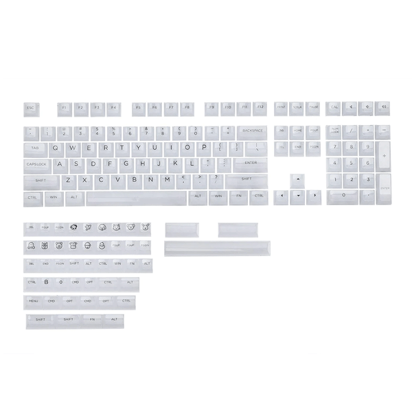 AKKO Clear Full Transparent Keycaps Set ASA 155 Keys - GameXtremePH