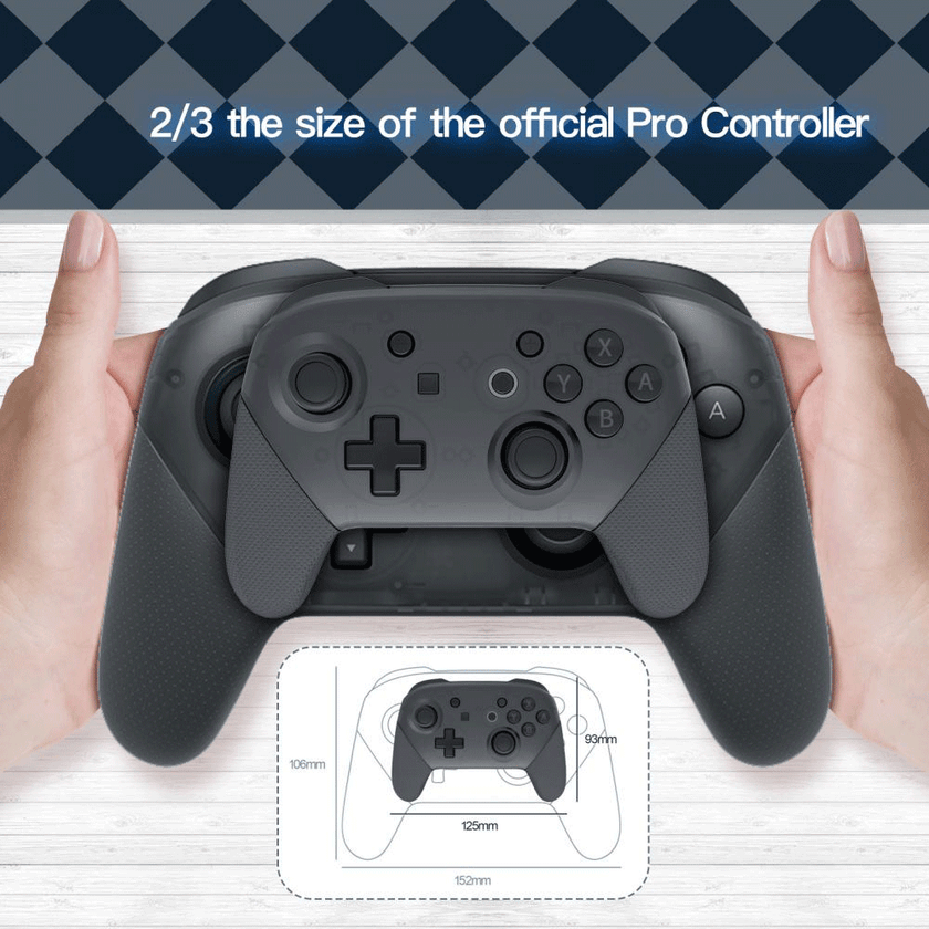 JYS Wireless Mini Pro Controller for Nintendo Switch [Classic Black]