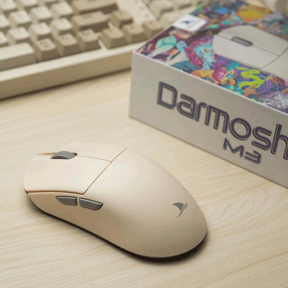 Darmoshark M3 Wireless Gaming Mouse Khaki (Camel) - GameXtremePH