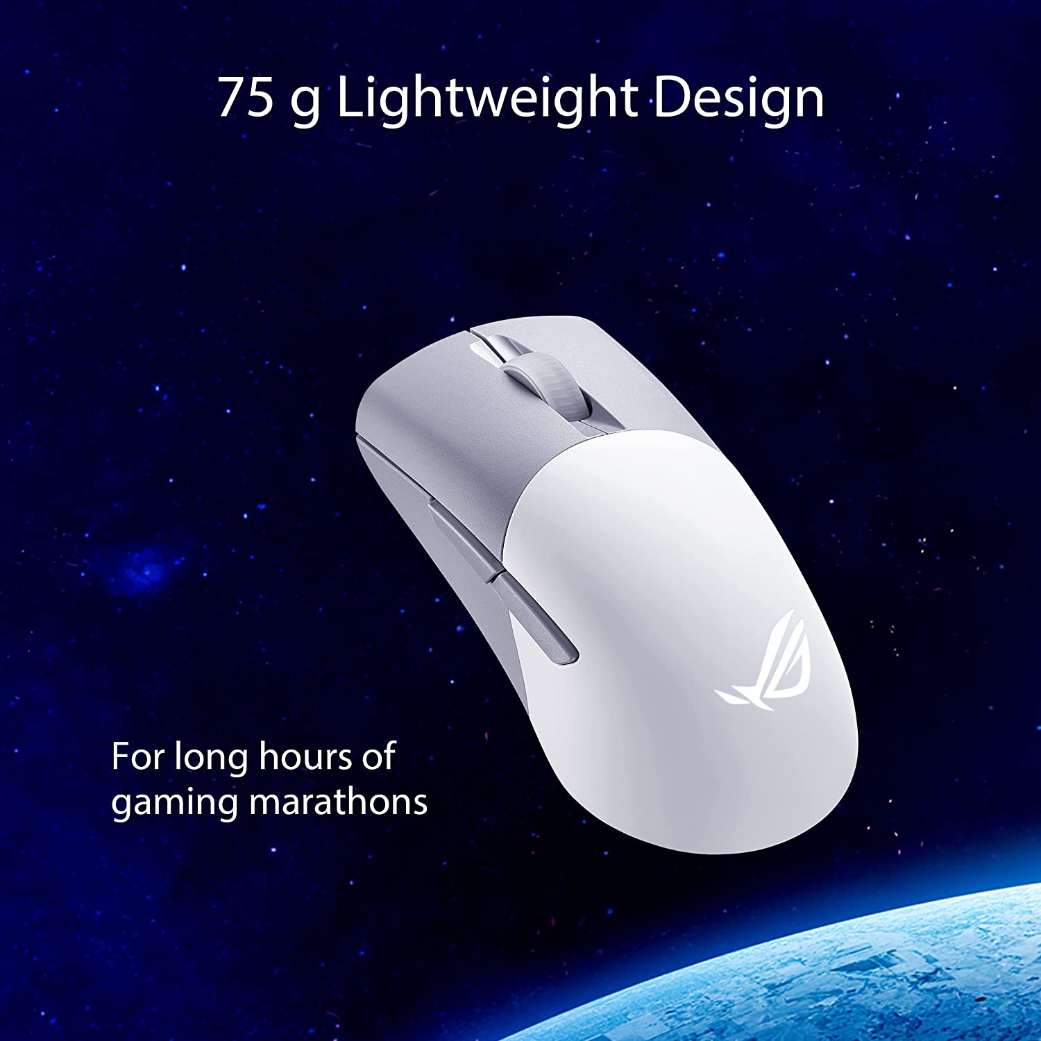 ASUS ROG P709 Keris Wireless Aimpoint Gaming Mouse [White] - GameXtremePH