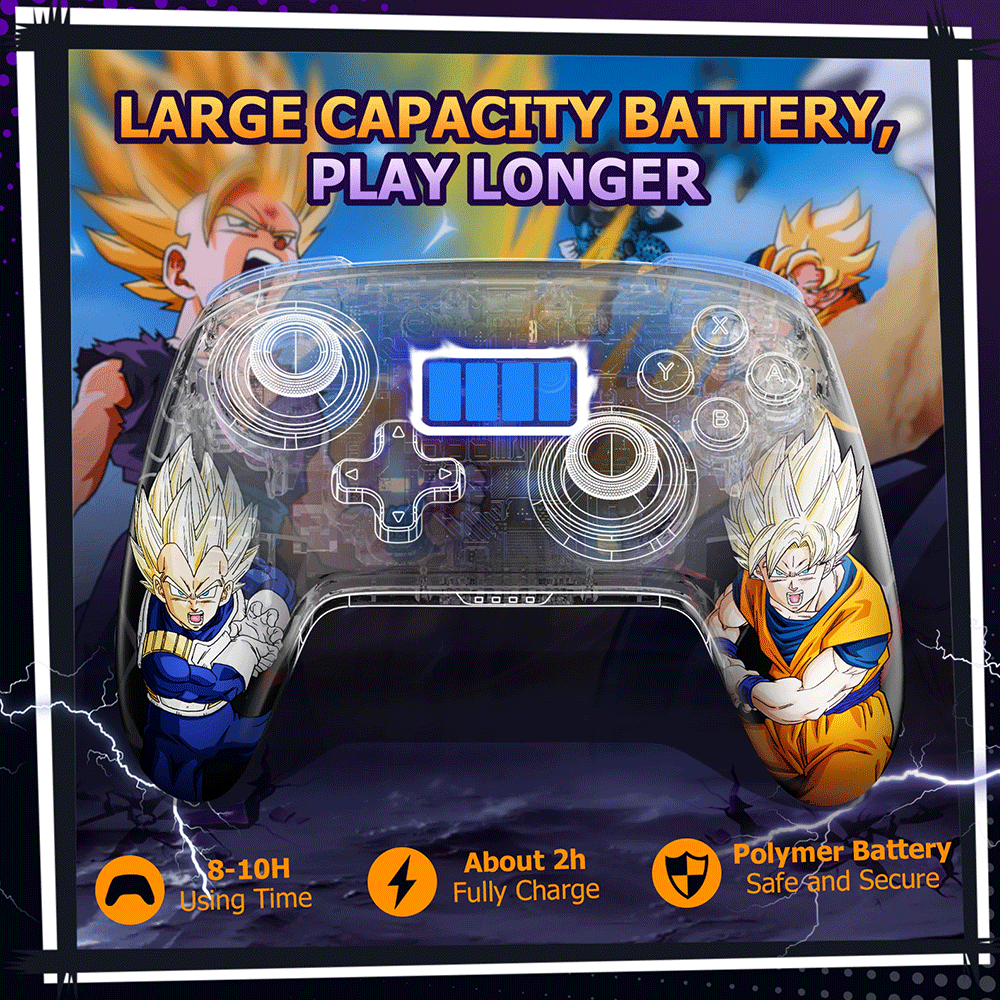 IINE NSW Controller Goku Vegeta (Dragon Ball) [L828] - GameXtremePH