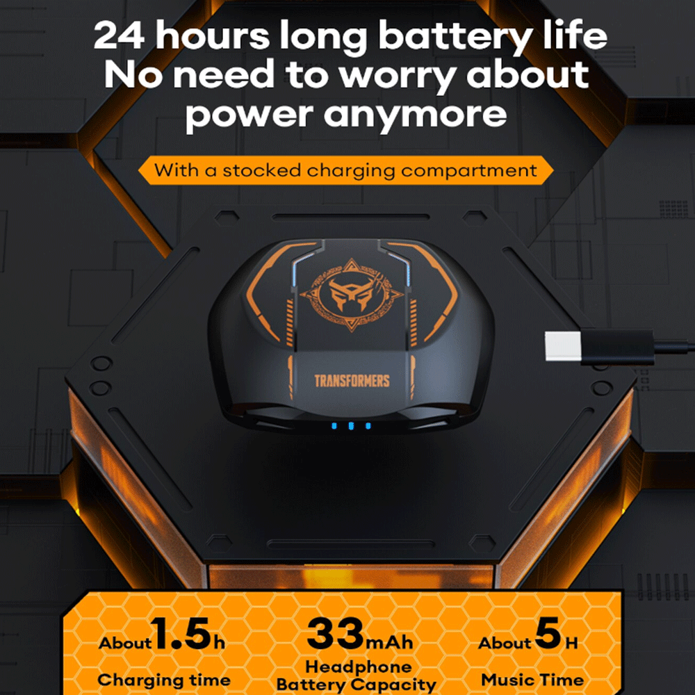 Transformers TF-T06 Bluetooth Earphone Noise Reduction - GameXtremePH