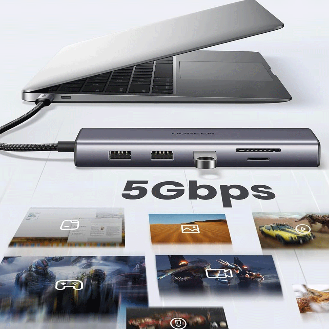 UGREEN USB-C 10-In-1 Multifunction Adapter [CM498/15601] - GameXtremePH