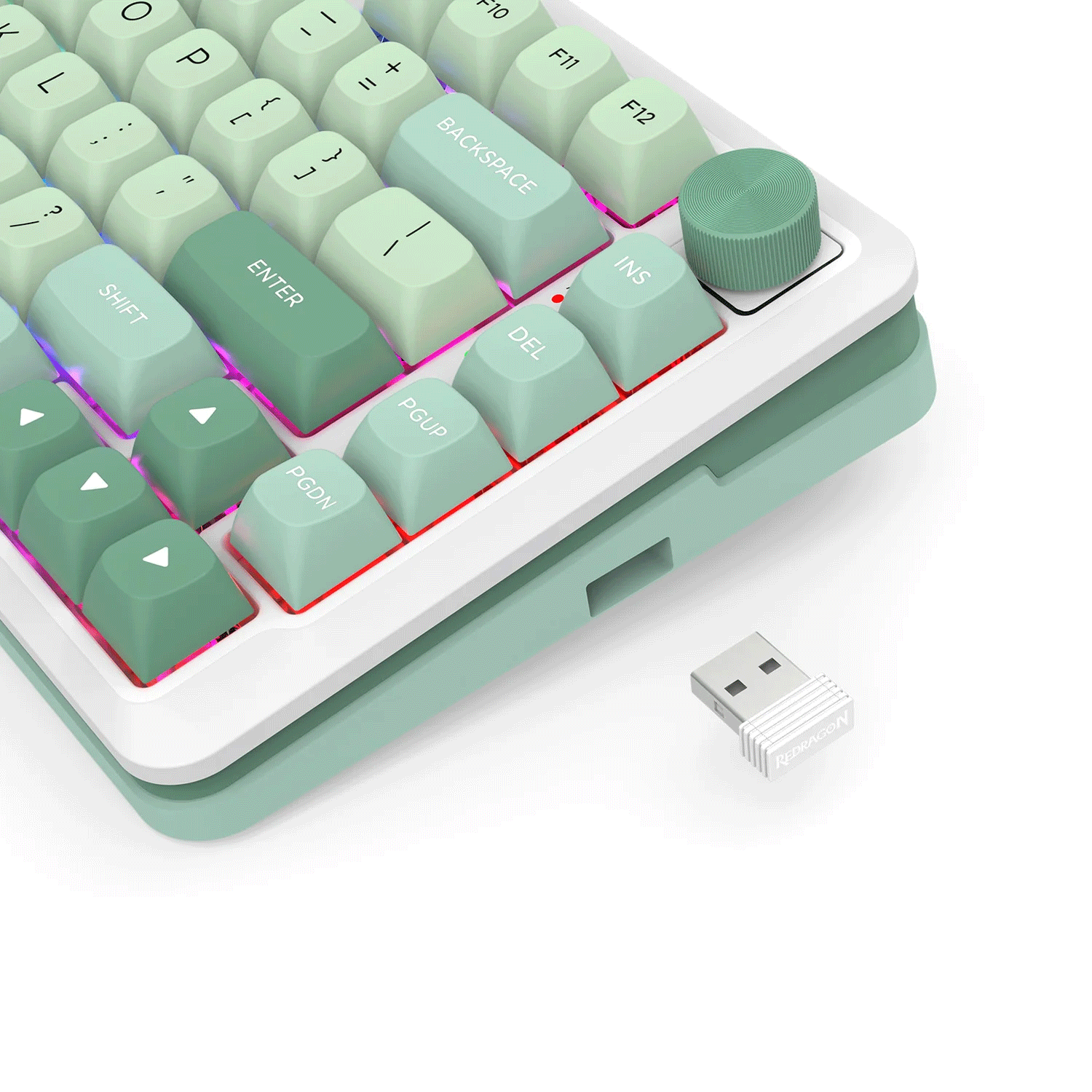 Redragon Eva Pro RGB Wireless 75% Gasket Hot-Swappable Mechanical Keyb ...