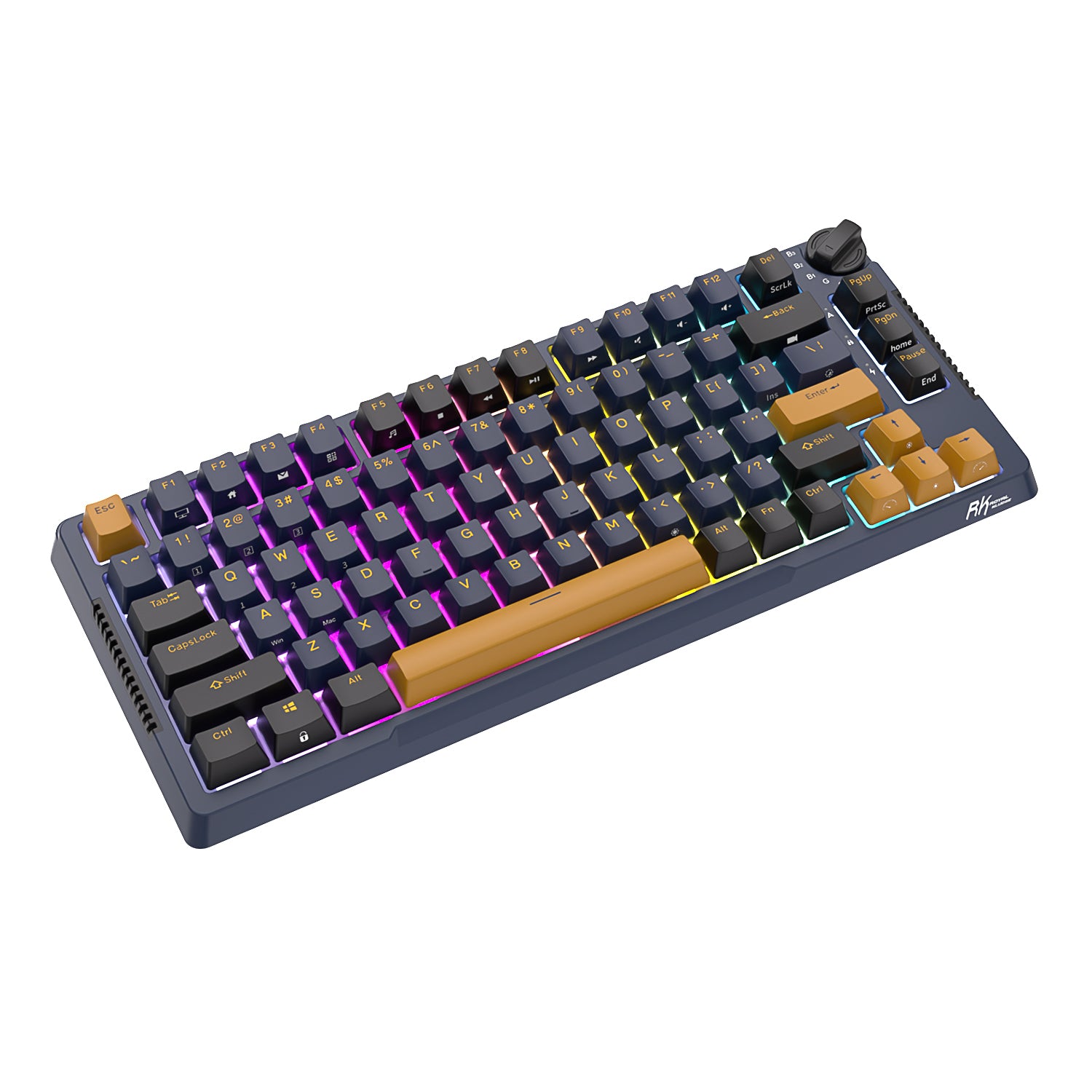 Royal Kludge RKH81 Tri Mode RGB 81 Keys Hot Swappable Mechanical Keybo ...