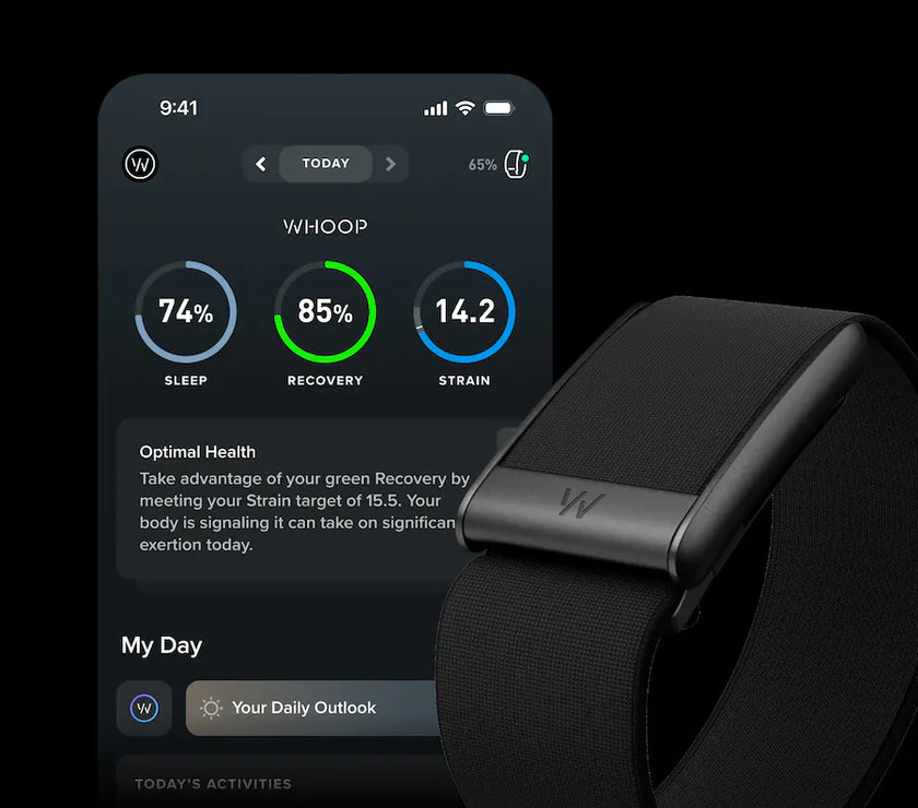 WHOOP 5.0 One Health and Fitness Tracker with 12 Months Membership Jet