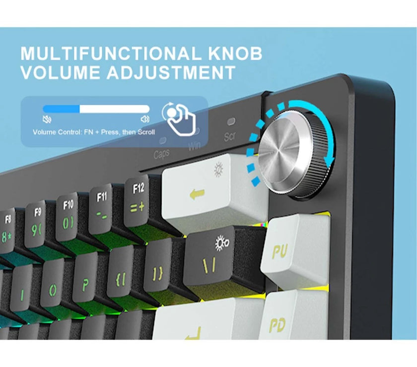 Magegee TS68 66-key 65% layout Wired Membrane Keyboard