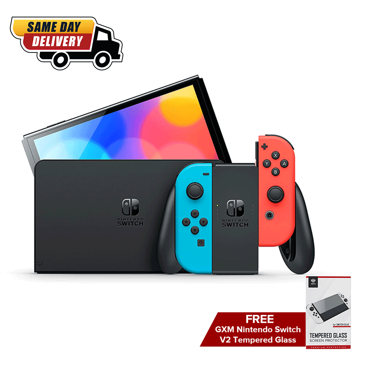 Nintendo Switch OLED Model [Asian] [Neon Blue/Neon Red] - GameXtremePH