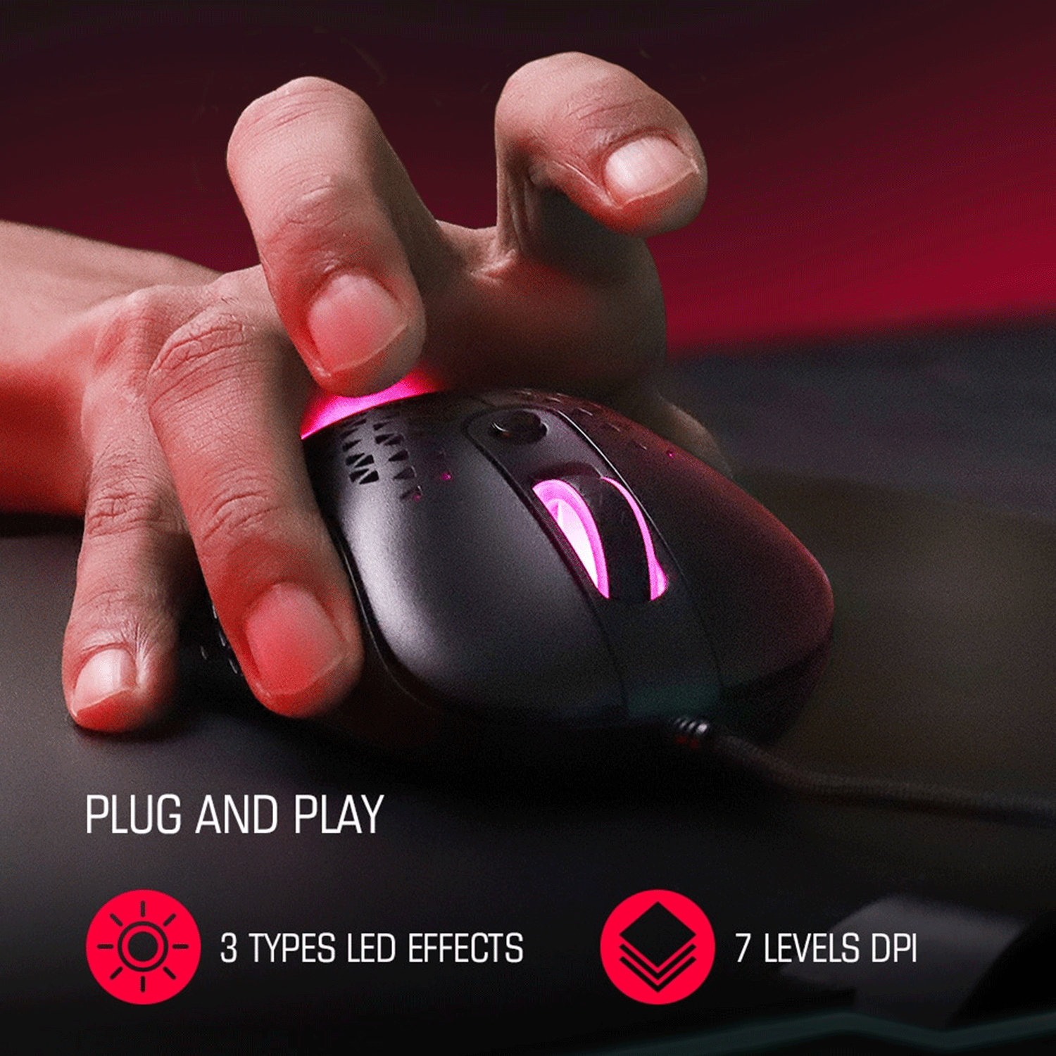 GameSir GM500 Ultra Light Ergonomic Gaming Mouse - GameXtremePH