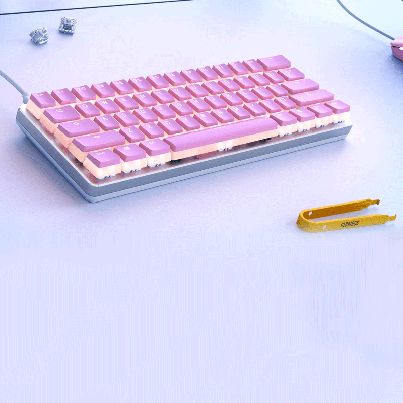Glorious Aura Mechanical Keycaps V2 Pink - GameXtremePH