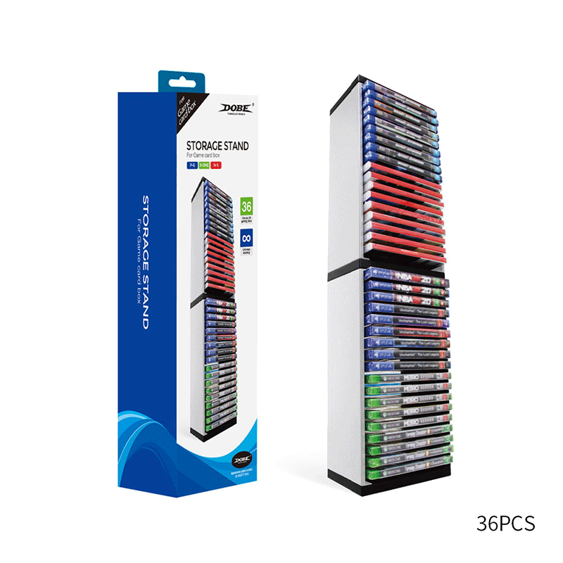 PS5 Dobe Game Card Box Storage Stand (36-DISC) for PS4/PS5/XBOXSX/SWIT ...