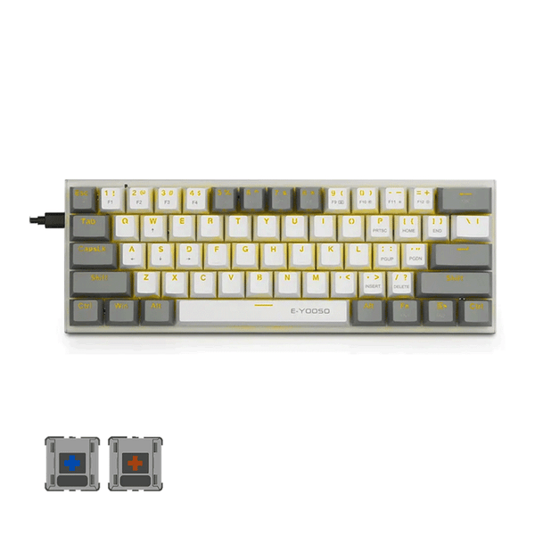 E-Yooso Z-11 Monochrome Yellow Light 61 Keys Hot Swapp - GameXtremePH