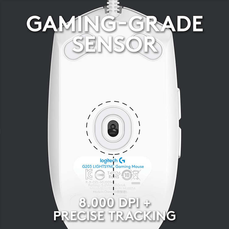 Logitech G102 Lightsync Gaming Mouse [White]