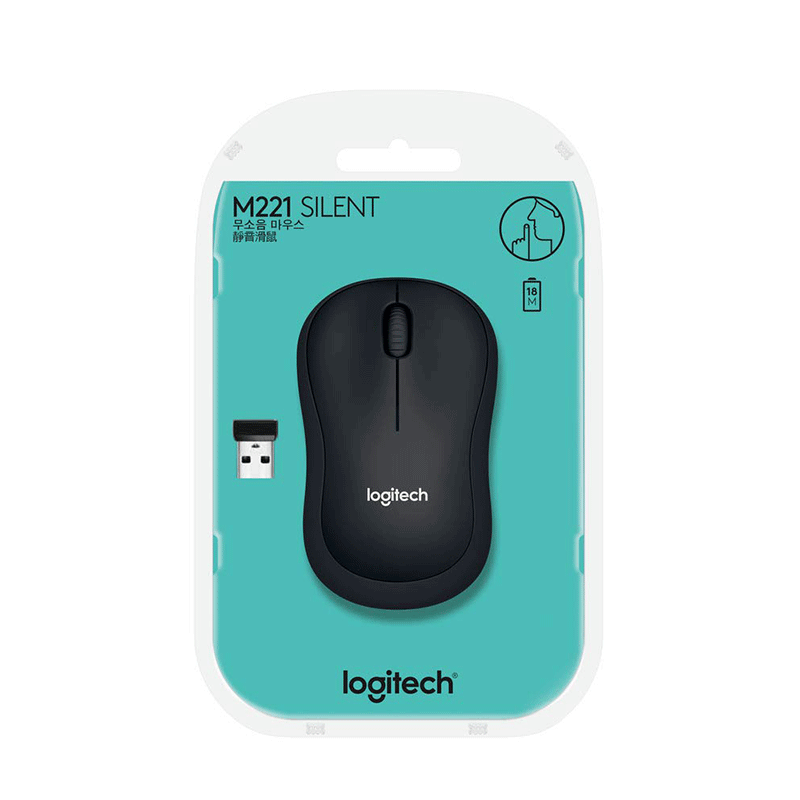 Logitech M221 Wireless Silent Mouse Charcoal - GameXtremePH