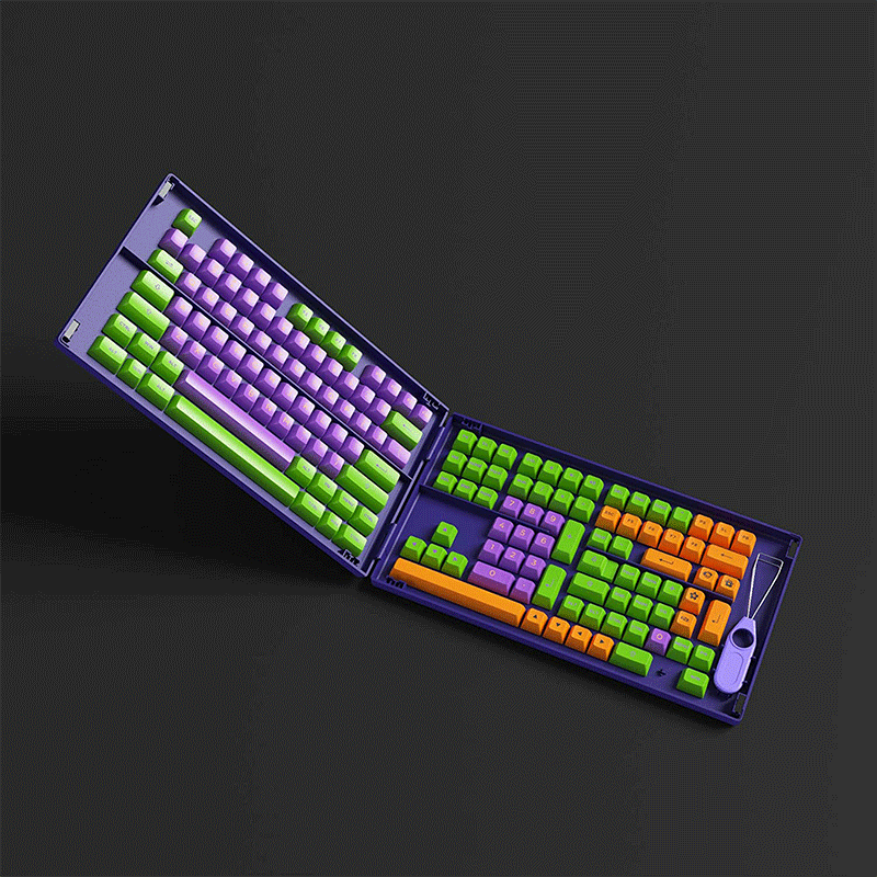 AKKO EVA-01 Themed PBT Keycaps Set ASA 158 Keys - GameXtremePH
