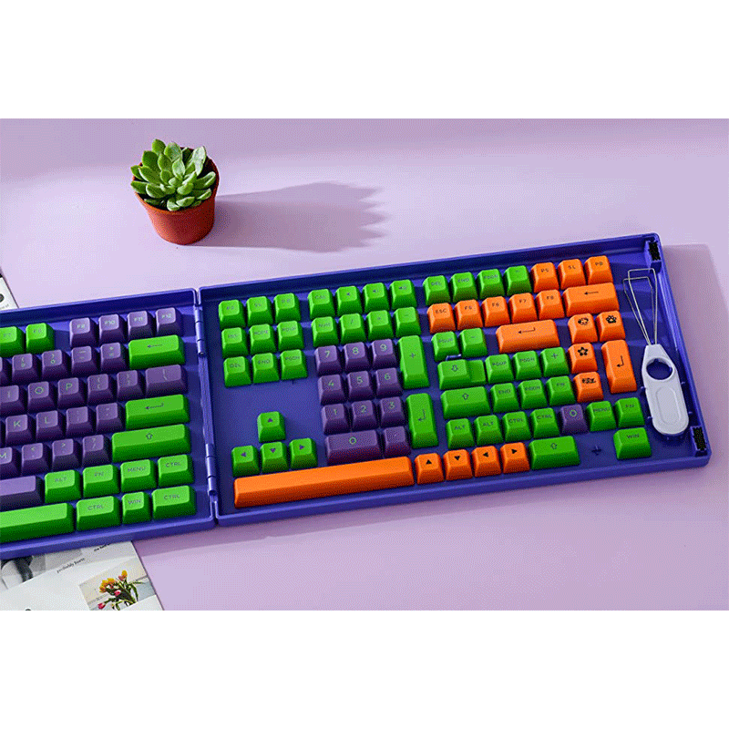 AKKO EVA-01 Themed PBT Keycaps Set ASA 158 Keys - GameXtremePH