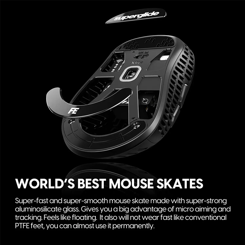 Pulsar Super Glide Glass Skates For Pulsar Xlite Wireless - GameXtremePH